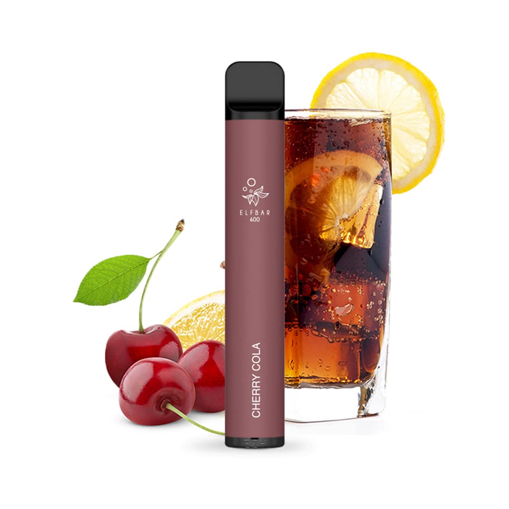 Elfbar 600 Vape - Cherry Cola - 20 mg Nikotin - 600 Züge - Einweg E-Zigarette - Snuffland.de ...